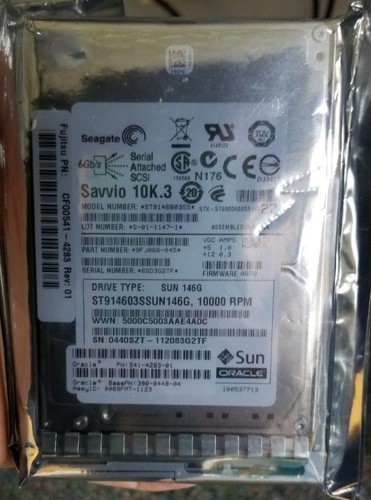 SEAGATE Savvio 9FJ066-165 ST9146803SS 146GB 6GB SAS 10K HDD LOT OF 2 | eBay