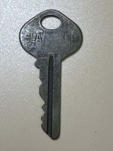 Vintage Factory VERY OLD Slaymaker padlock Door Key USED #W870B | eBay