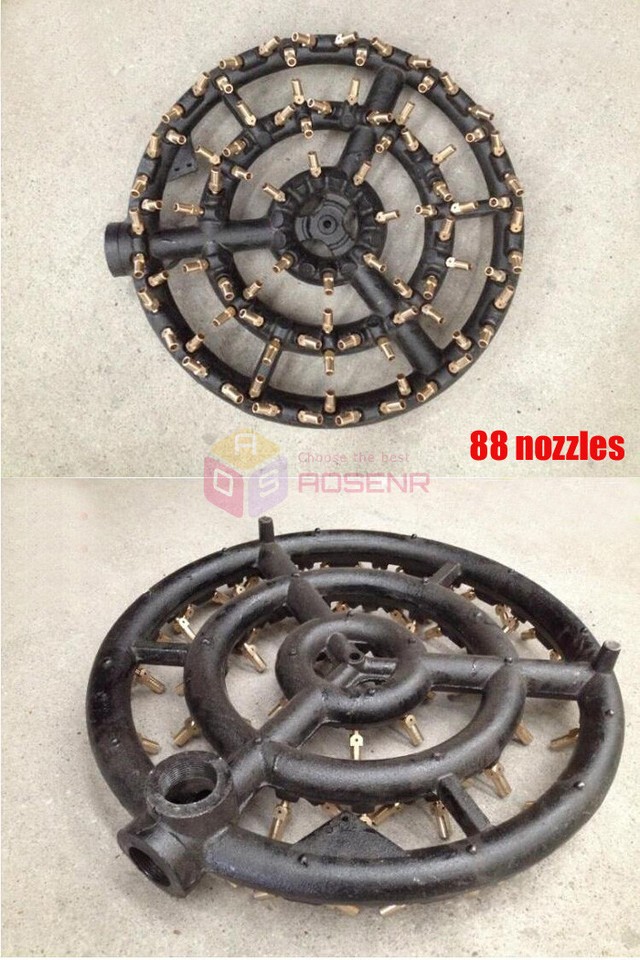 Cast Iron 88 Nozzles Gas Jet Tips Burner for Kitchen Cooking Propane ...