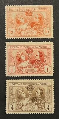 Travelstamps: 1907 Madrid Spain Cinderella Stamps Industrial Exhibition ...