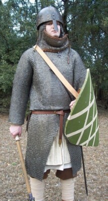 Flat Riveted Chainmail Armor Mild Steel Mail Hauberk LARP Reenactment ...