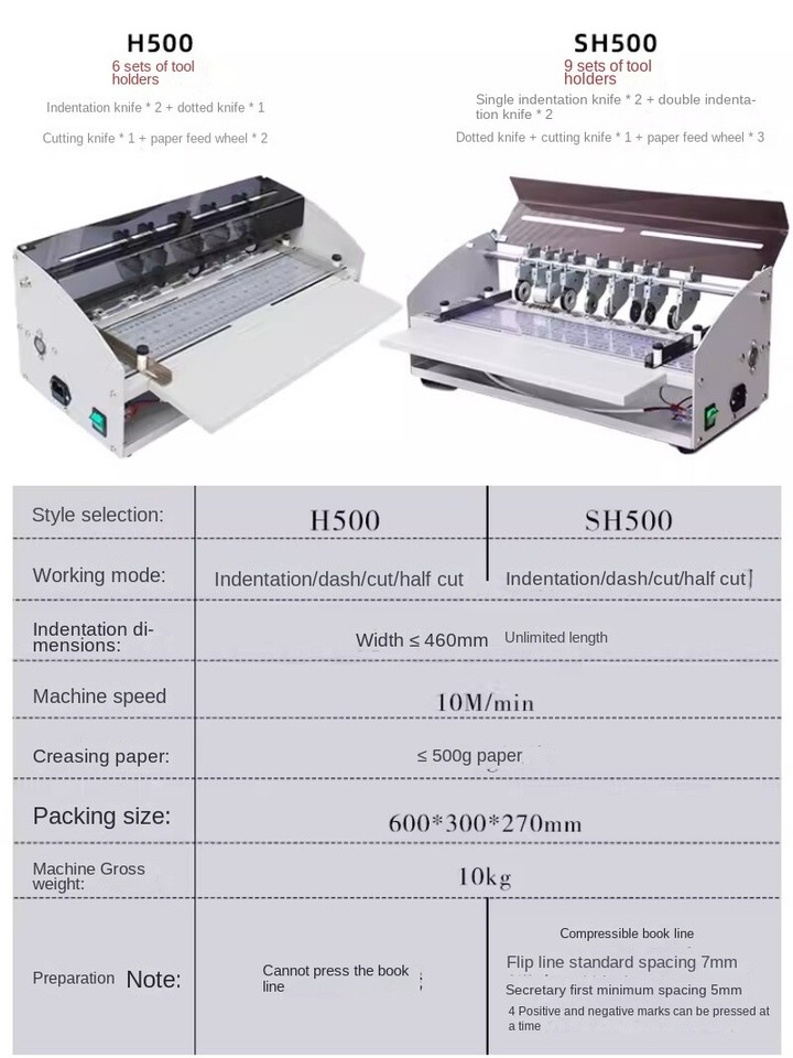 Electric Indentation Machine 460mm Creasing Machine Printing Machine ...