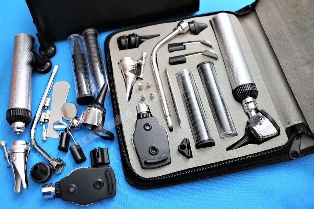 *NEW*ENT (Ear,Nose &Throat) Diagnostic,Otoscope,Ophthalmoscope set W ...