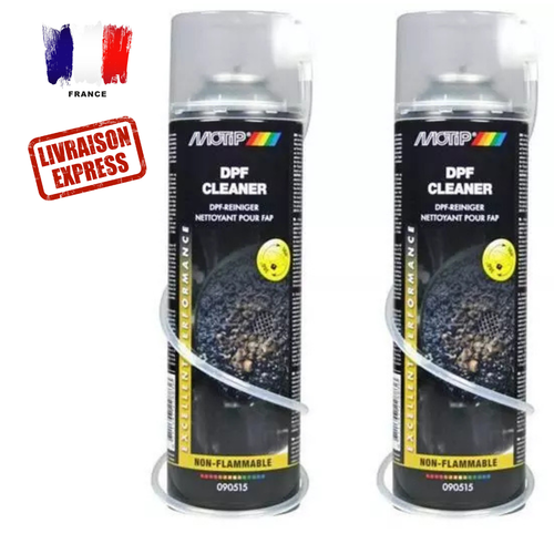 2 BOMBE SPRAY NETTOYANT FAP MOTIP EXELLLENT PERFORMANCE DPF CLEANER ...