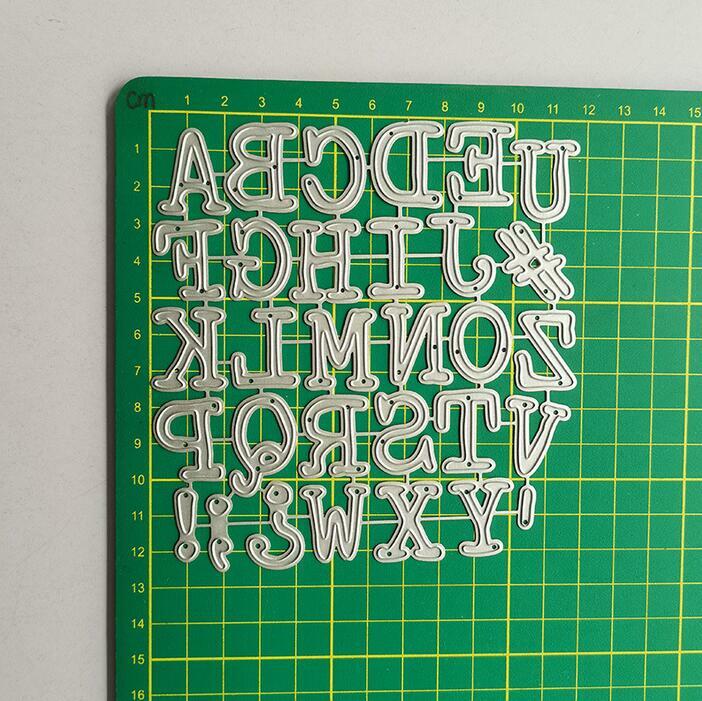 Digital Letter Metal Cutting Dies Scrapbooking Album Embossing Stencils ...