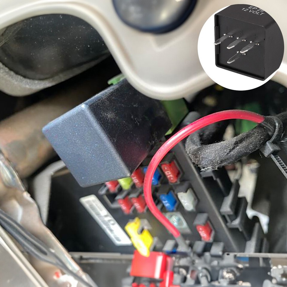 4-Pin EP29N LED Flasher Relay Fix Hyper Flash Turn Signal Decoder Load ...