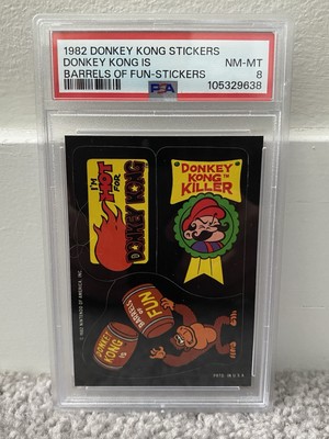 Donkey Kong is Barrels of Fun - 1982 Donkey Kong Stickers Nintendo ...
