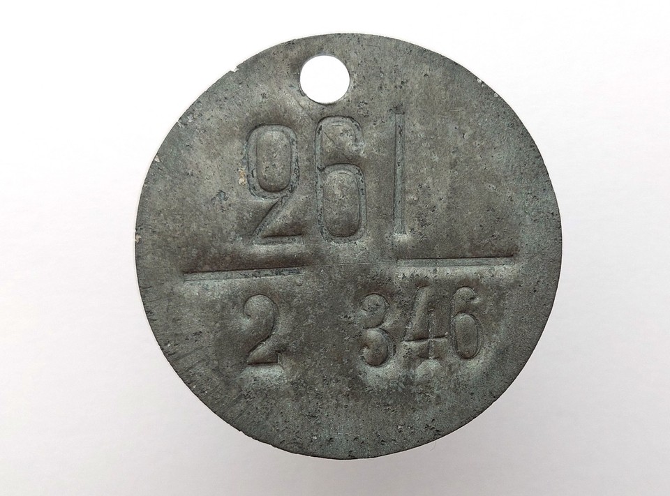 Russian Dog Tag WWII WW2 Red Army Soviet Japanese War original Battle ...