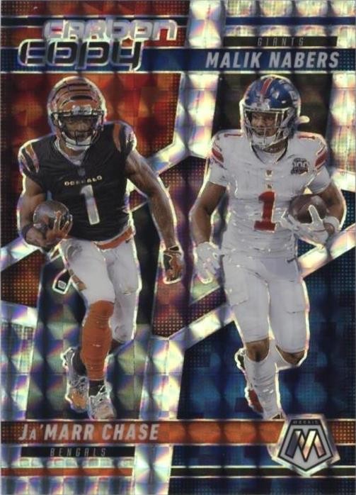 2025 Panini Mosaic - Carbon Copy Ja'Marr Chase, Malik Nabers #CCO-7 ...
