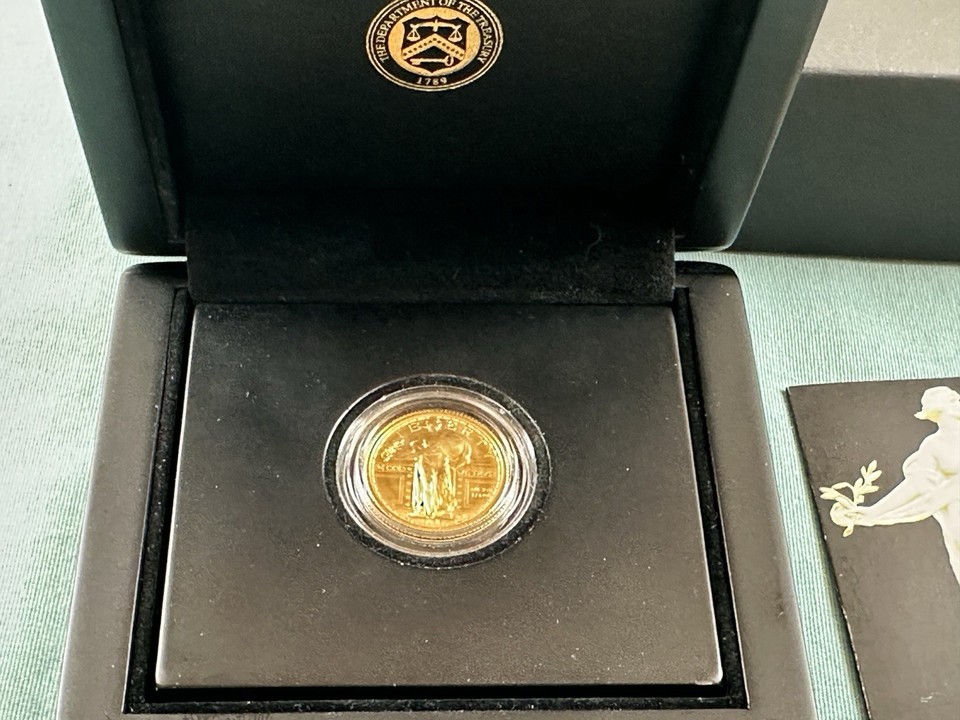 2016-W Centennial Standing Liberty Quarter 1/4 oz Gold 25c Coin in OGP ...