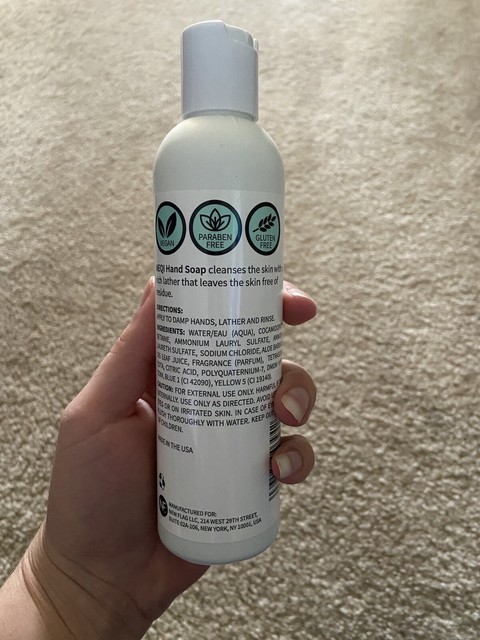 Neqi Bottles of Hand Soap With Aloe Vera 8 FL Oz 236ml Paraben Gluten ...