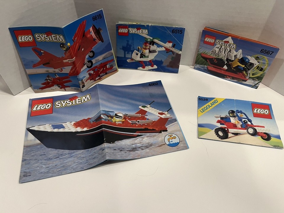 Lego Racing- 4002 Riptide Racer & 6615 Stunt Flyer Vintage 1563, 6567 ...