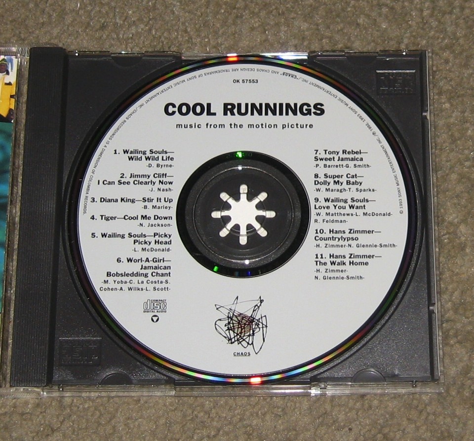 Cool Runnings Music From The Motion Picture (CD, 1993, Columbia ...