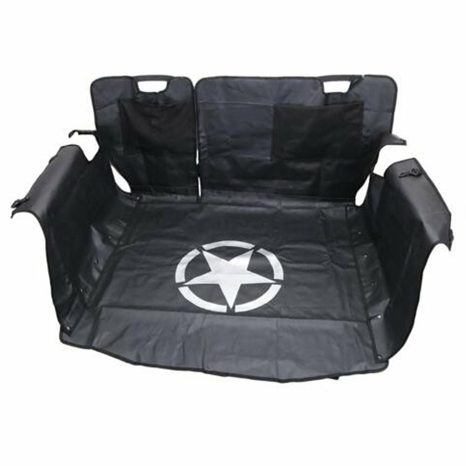 Rear Bench Floor Safety Mat Storage Cargo Liners for 2007-2018 Jeep ...