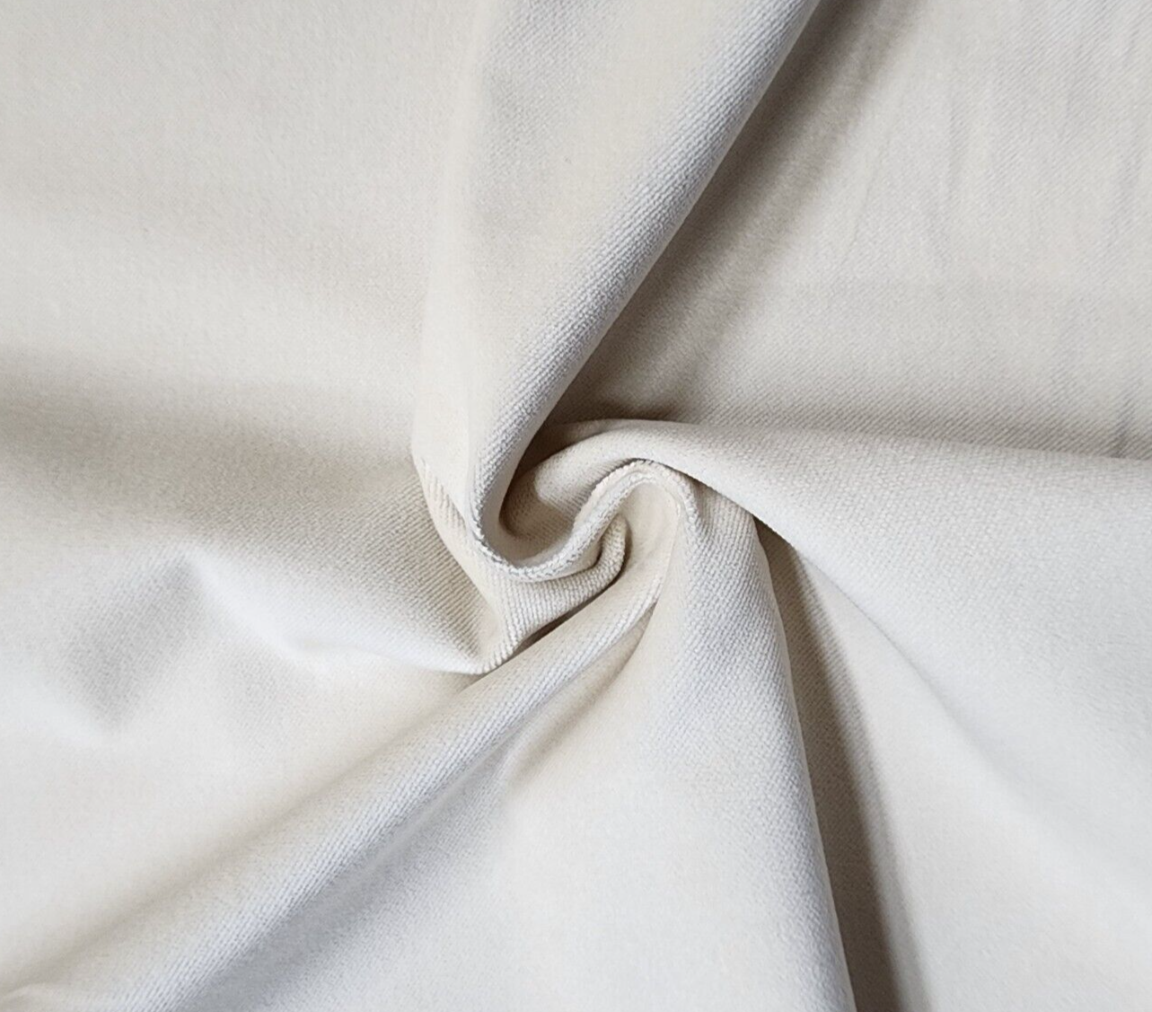Ivory Cotton Velvet Velour Sewing Fabric Upholstery Drapery Sold Per ...