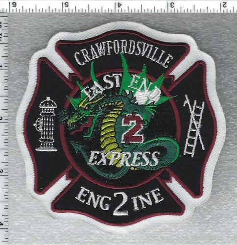 Crawfordsville Fire Department (Indiana) Engine 2 Shoulder Patch | eBay