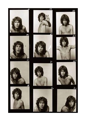 Jim Morrison The Doors modelling test shots A4 mounted poster Choice of ...