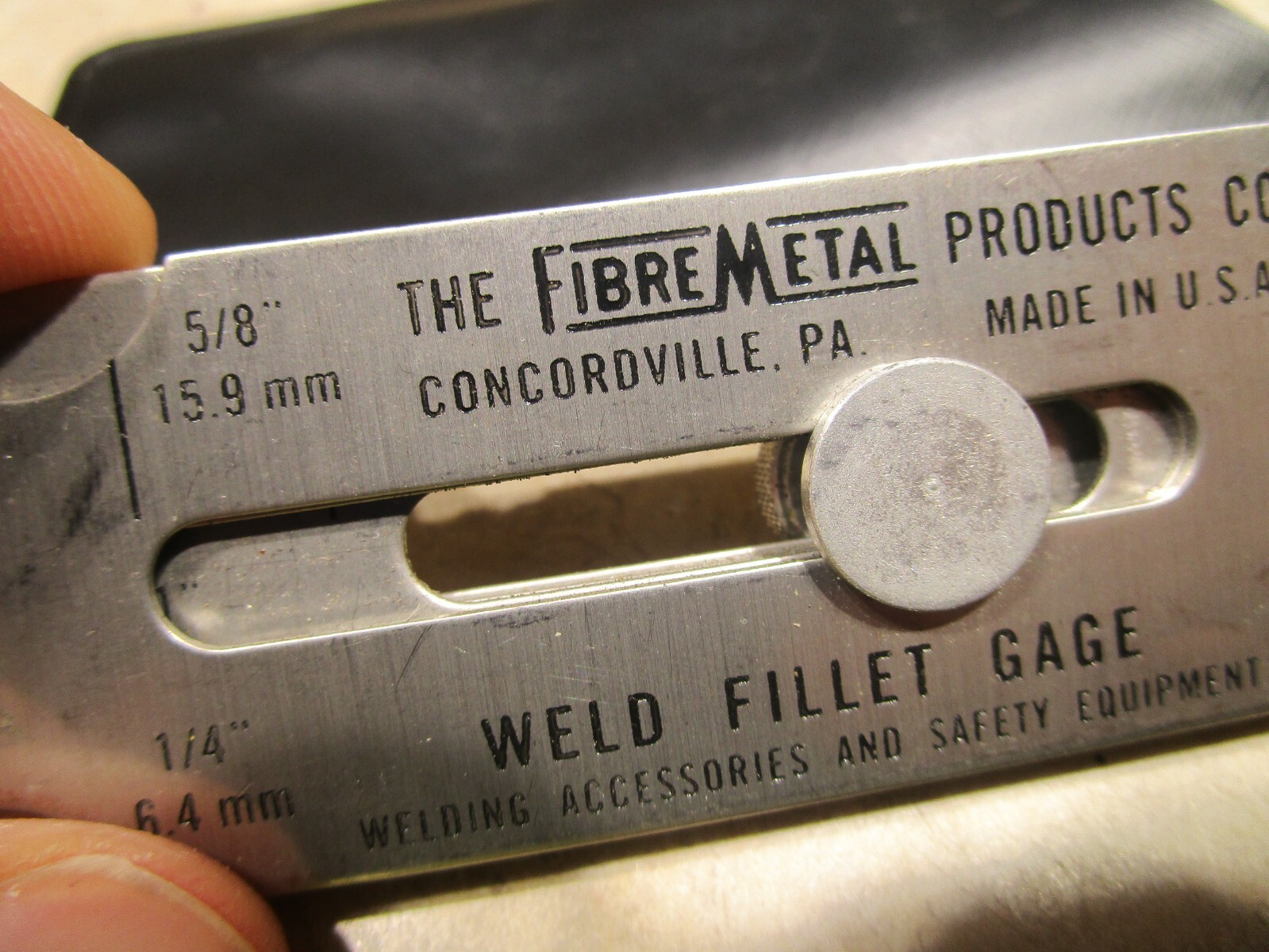 FIBRE METAL WELD FILLET GAGE, SAE/ METRIC, E0621 | eBay