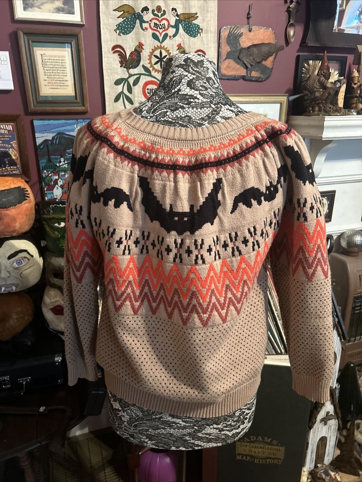 ModCloth? Bat Sweater XL Halloween | eBay