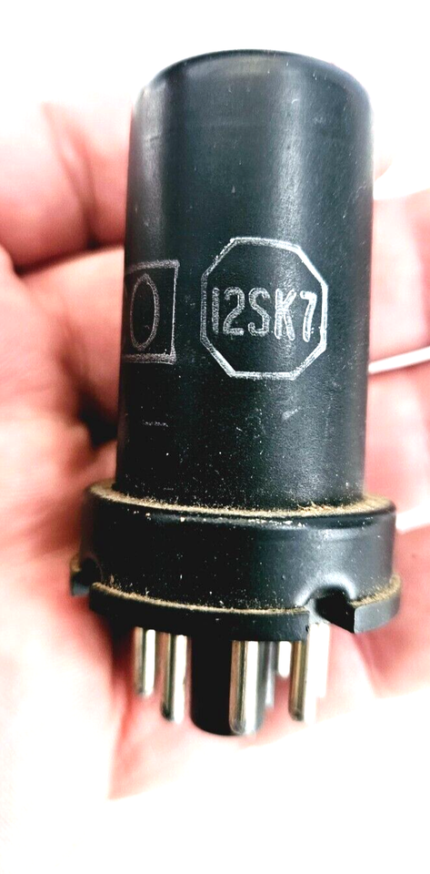 Delco 12SK7 Black Radio Tube | eBay