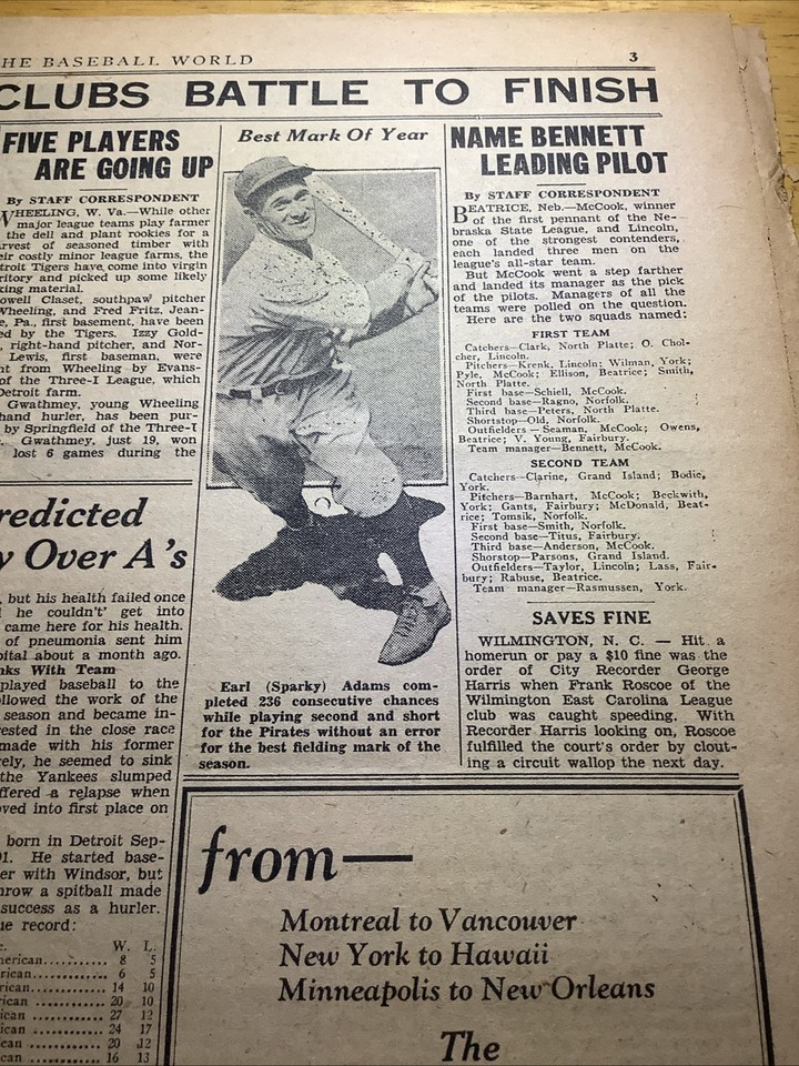 Rare 1928 BASEBALL WORLD NEWSPAPER ~ WONDERFUL BASEBALL NEWS ⚾️ | eBay