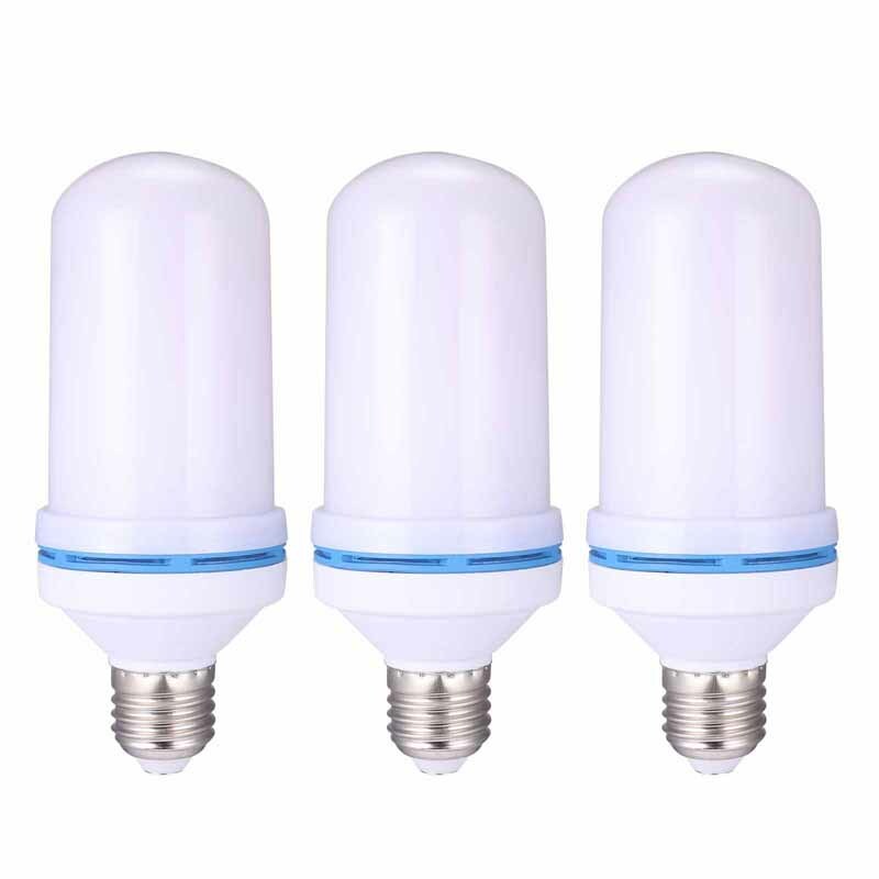 4 Modes LED Flame Effect Fire Light Bulbs Simulated Nature Flicker Lamp ...