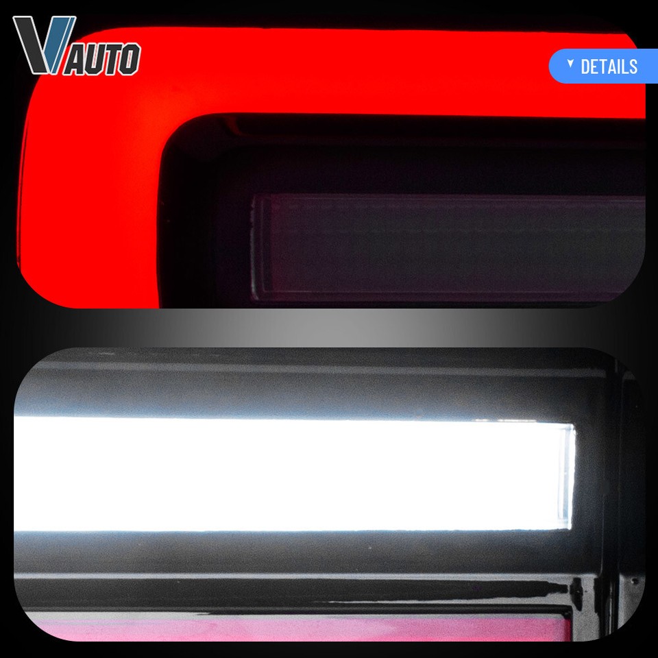 VLAND LED Red Clear Lens Tail Lights For 2008-2014 Dodge Challenger ...