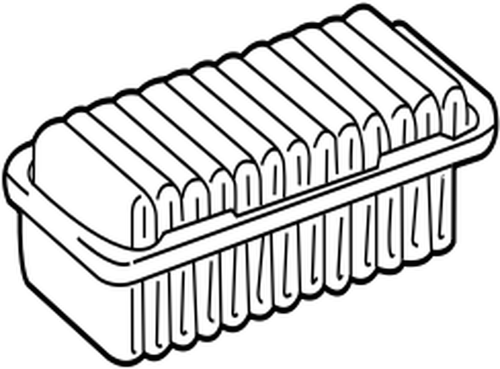 17801-21030 Toyota Element sub-assy, air cleaner filter 1780121030, New ...