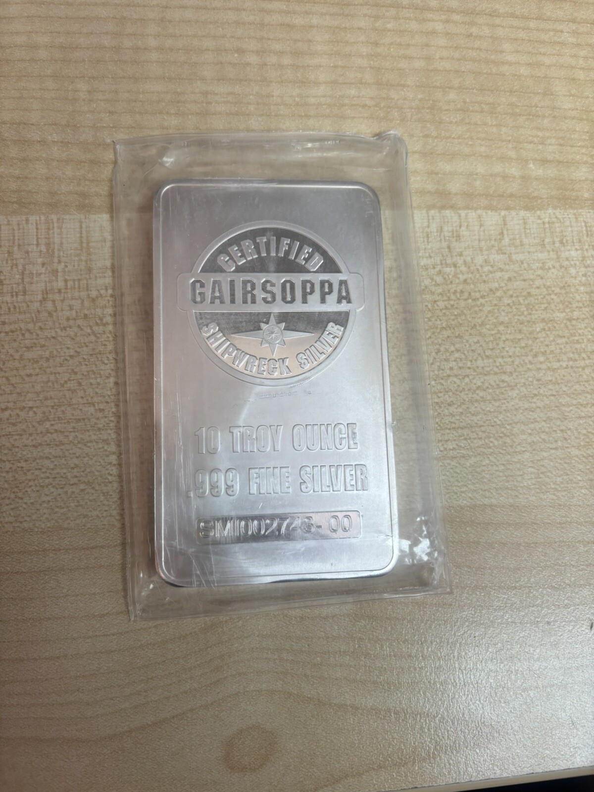 10oz 999 Fine Silver Bar ~ Certified SS Gairsoppa Shipwreck Silver ...