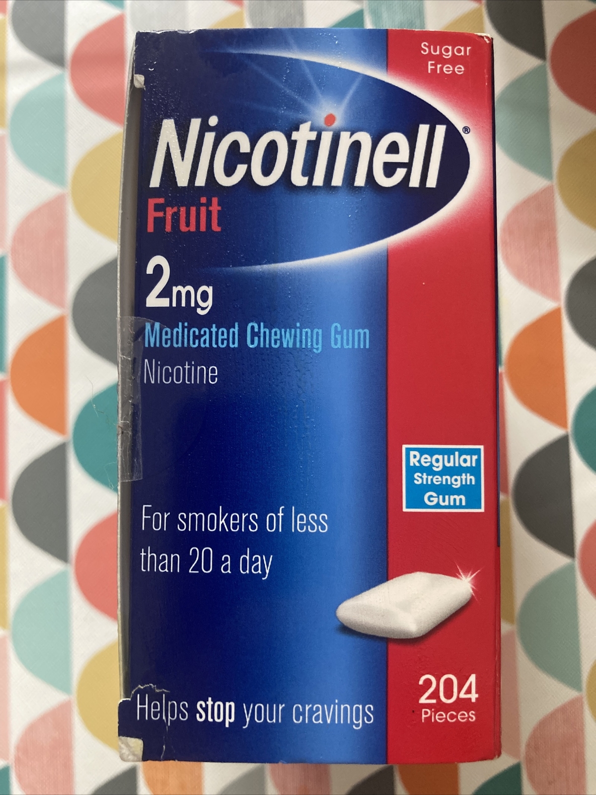 Nicotinell Fruit 2mg Medicated Chewing Gum - 204 Pieces - Regular ...
