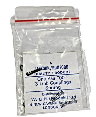 Jackson/Romford OO Gauge Model Railway Sprung 3-Link Couplings W & H ...