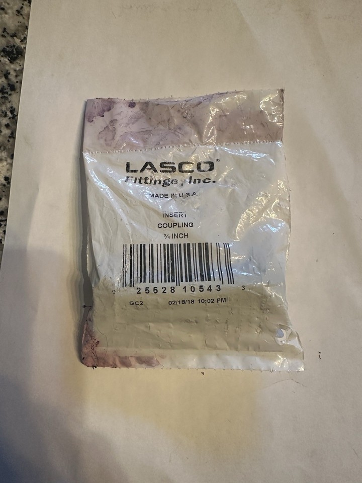 Lasco Fitting 1" x 3/4" PVC Reducing Coupling Poly Pipe Insert | eBay