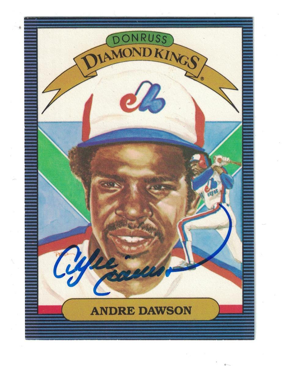 Andre Dawson AUTOGRAPHED 1986 DONRUSS DIAMOND KING CARD SIGNED MONTREAL ...