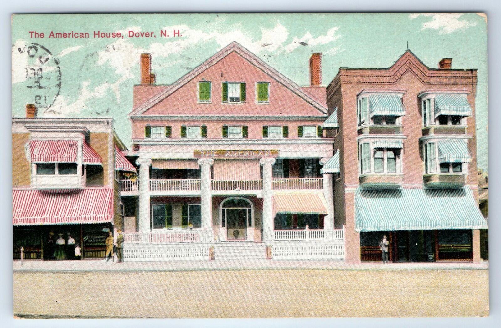 Vintage Postcard The American House Dover New Hampshire NH 1908 | eBay