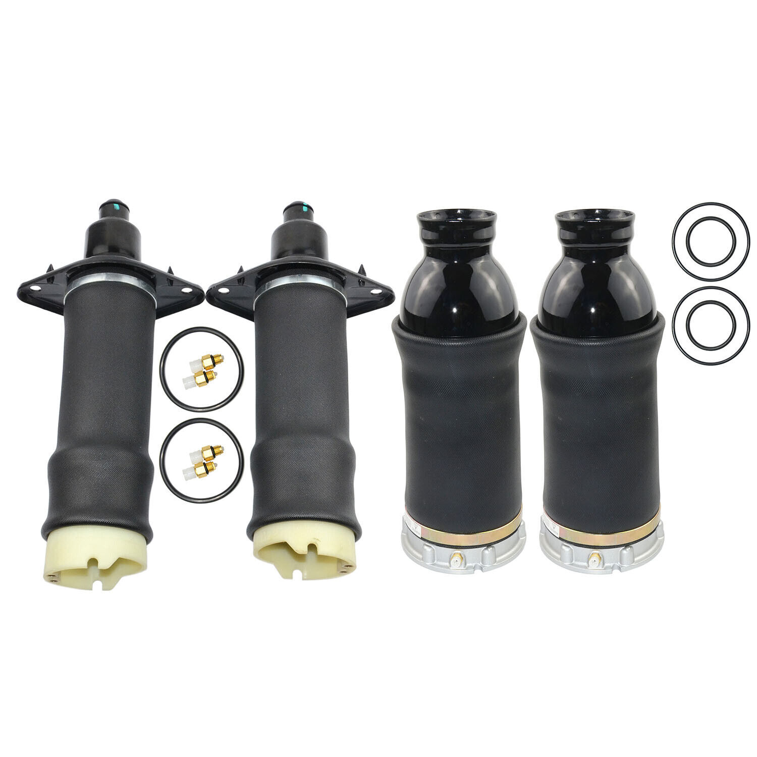 2x Rear +2x Front Air Suspension Springs for 99-05 Audi A6 Allroad 4B ...