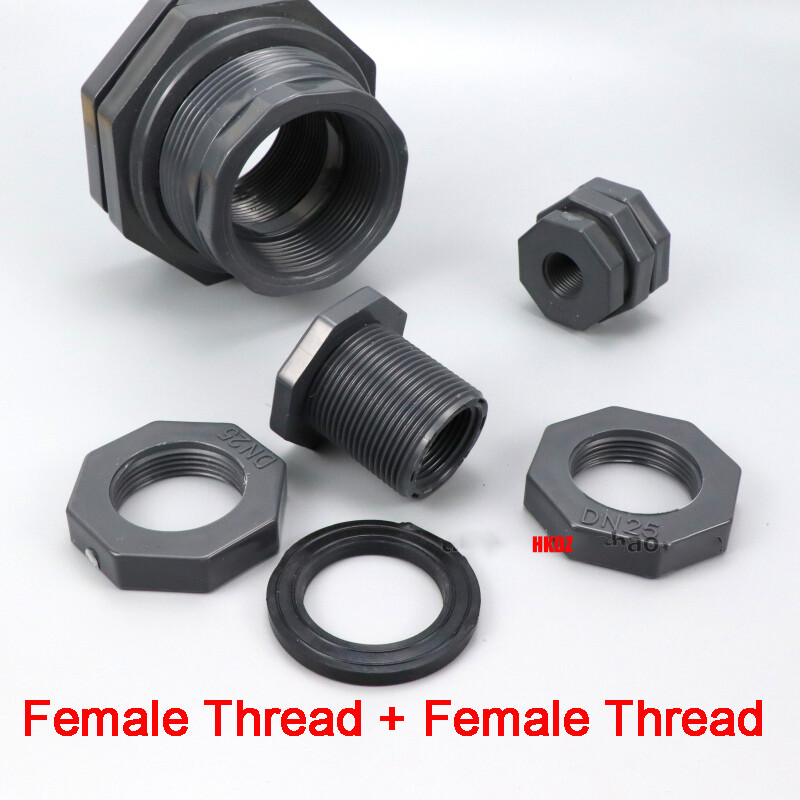 UPVC Water Fish Tank Pipe Connector Joint Tower Female Thread/Sockets DN15~DN100 | eBay