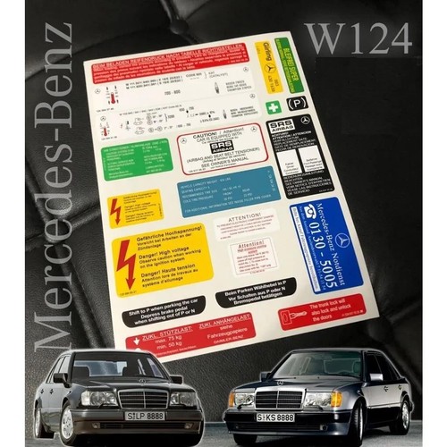 Decal Set Stickers For Mercedes-Benz W124 E Class All Models Best ...