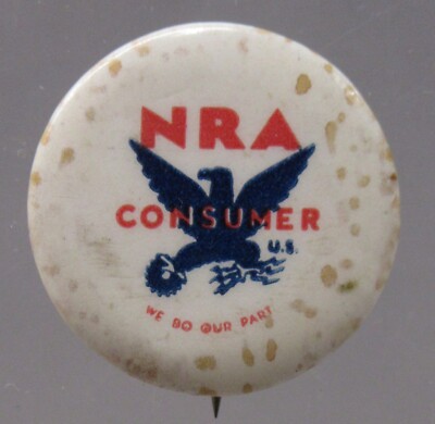 1930's NRA CONSUMER 7/8" pinback button ^ | eBay