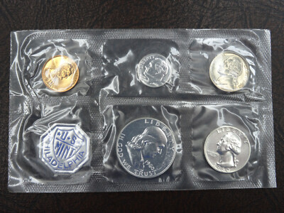 1960 US Mint Proof Set 5 Coins 90% Silver Cellophane Flat Pack | eBay
