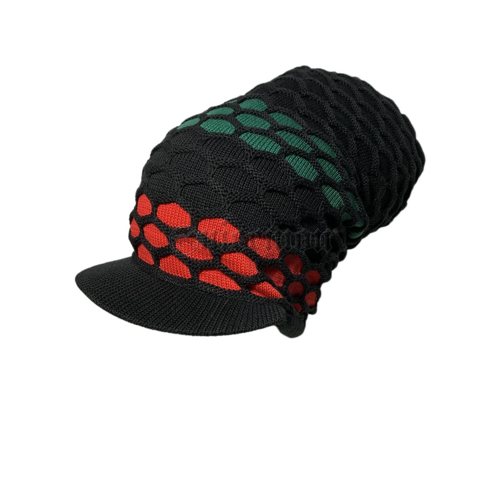 Jumbo Rasta Hat Cap Rastafari Roots Reggae Peak Crown Super Tall Marley ...