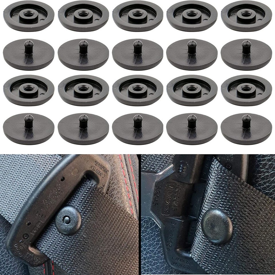 10 Pairs Auto Car Seat Belt Buckle Holder Stop Clips Stopper Button ...