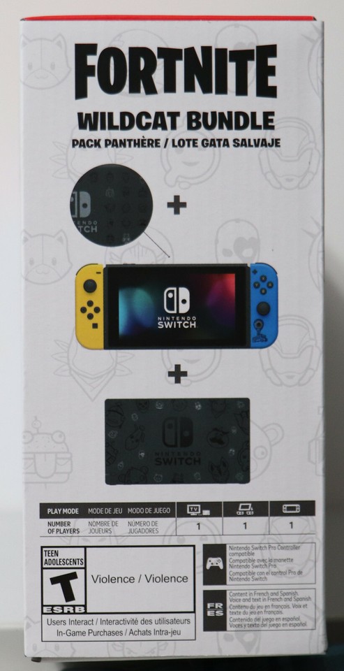 Nintendo Switch Fortnite Wildcat Bundle Console Limited Edition - BRAND ...
