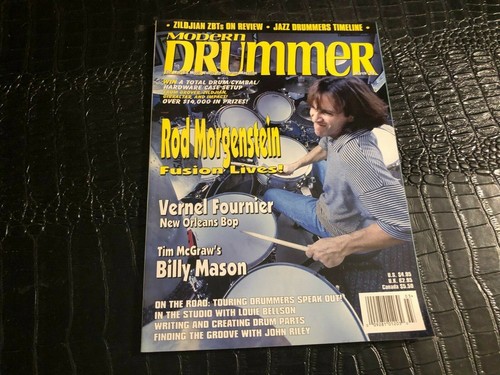 MARCH 1998 MODERN DRUMMER vintage drum magazine - ROD MORGENSTEIN | eBay