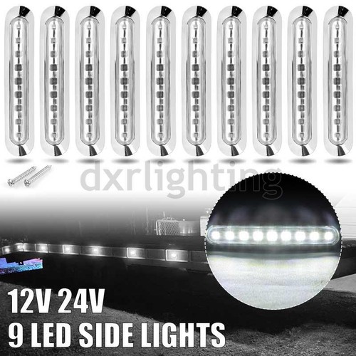 10X 6.5" Marker Lights LED Truck Trailer Side Light Clearance Lamp ...