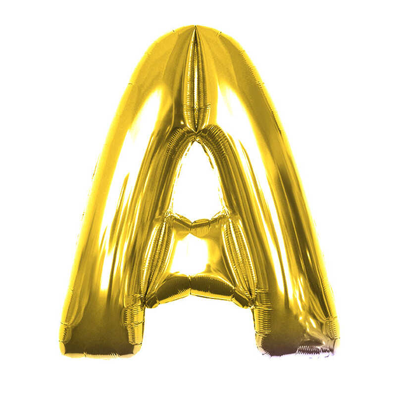 16" 40" Inch Gold Number Alphabet A-Z Letters Balloons Birthday Baby ...