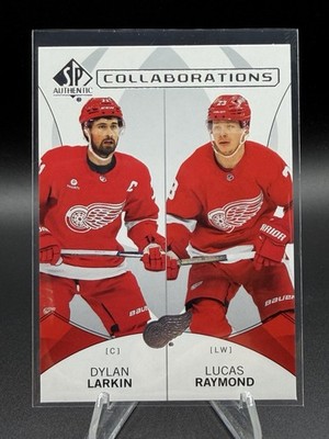 2024-25 UD SP Authentic Collaborations C-22 Dylan Larkin/Lucas Raymond ...