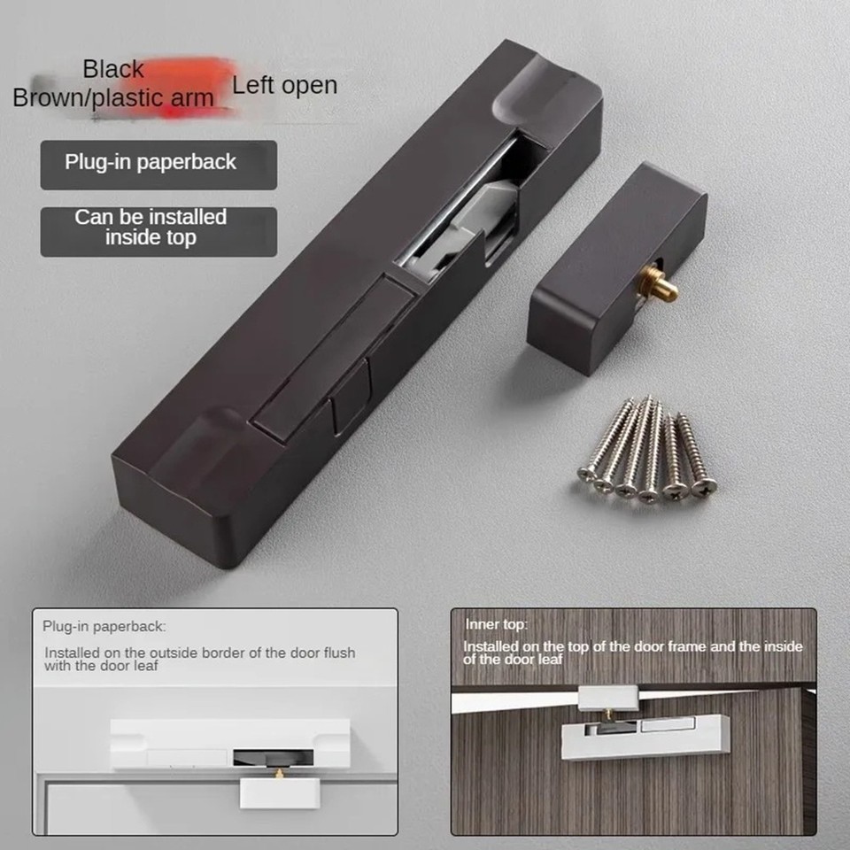 Door Closer Stopper Automatic Closer Lock Retractable Closing Type1865 ...