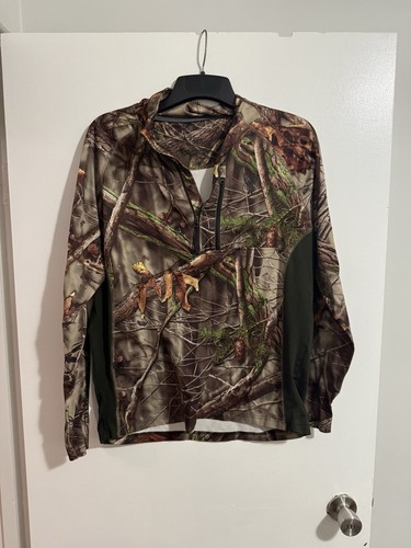 Huntworth Fleece Camo Jacket Full Zip Tree Camouflage Hunting Coat Mens ...