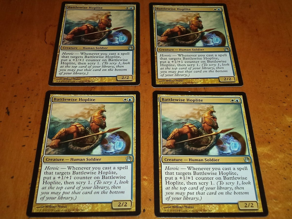 Mtg White Blue Heroic Magic Deck Battlewise Hoplite Gods Theros Event