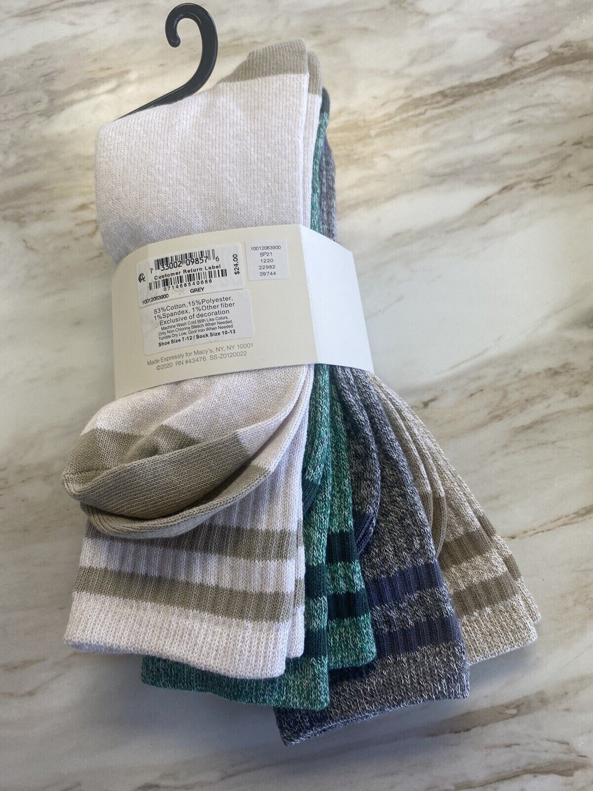 Sun + Stone 4 Pack Crew Socks 10-13 | eBay
